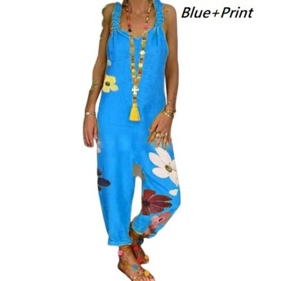 Leah Rosa | Pants & Jumpsuits | Leah Rosa Womens Long Wide Leg Overalls ...